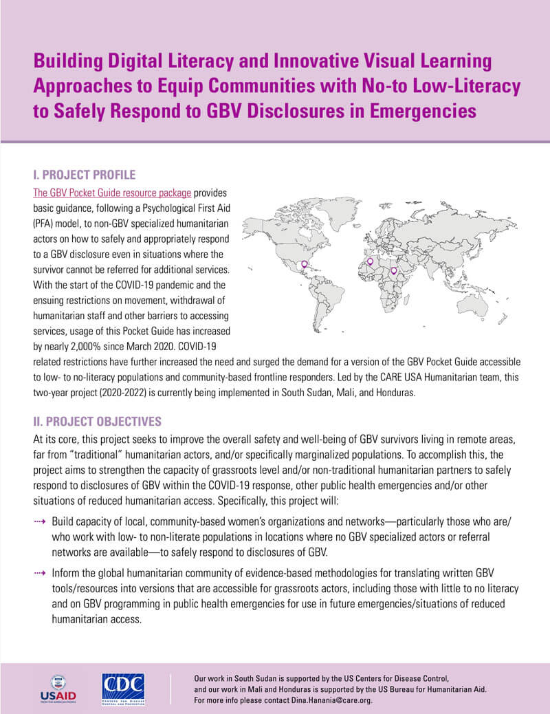 Visual GBV Pocket Guides - Guidelines for Integrating Gender-Based Violence Interventions in ...